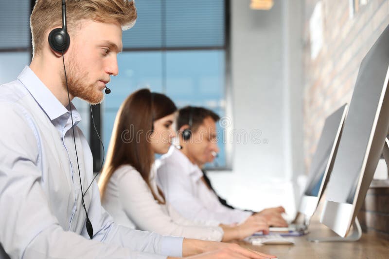 Technical Support Team Working Stock Photo - Image of helpdesk, headset ...