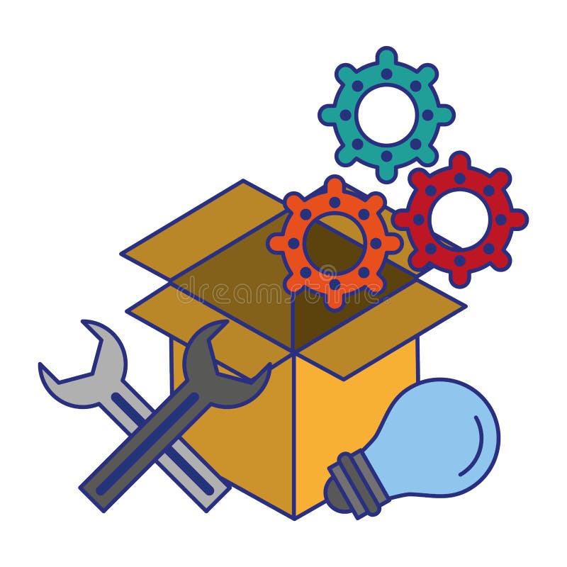 Technical Support Technology Symbols Vector Illustration Stock Vector ...