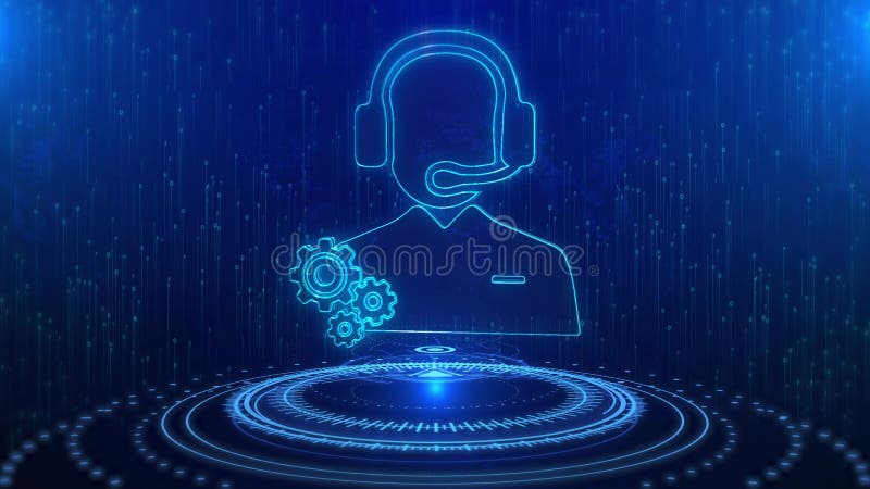 Technical Support Text Future Digital Technology Ai Cyber Space Deep ...