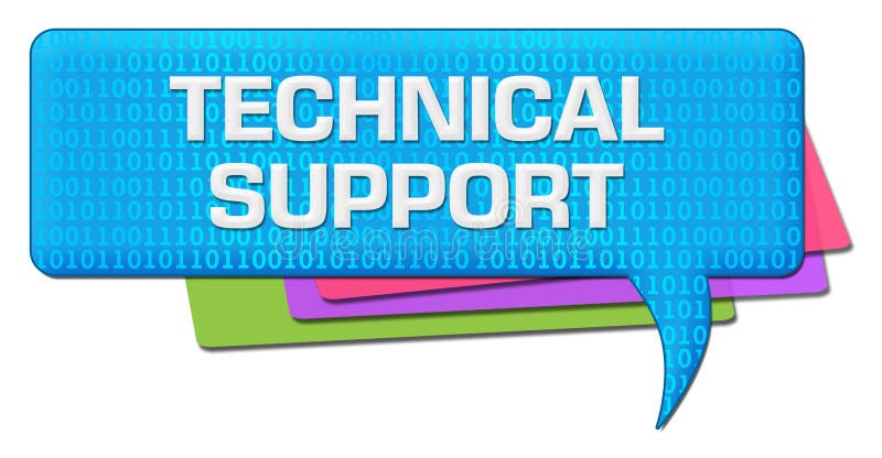 Technical Support Blue Green Business Symbols Texture Horizontal Stock ...