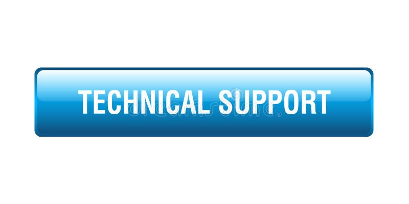 Technical support button stock illustration. Illustration of button ...