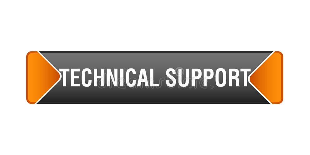 Technical support button stock illustration. Illustration of contact ...