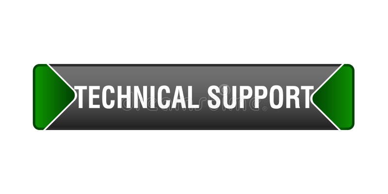 Technical Support Icon Button Stock Illustration - Illustration of ...
