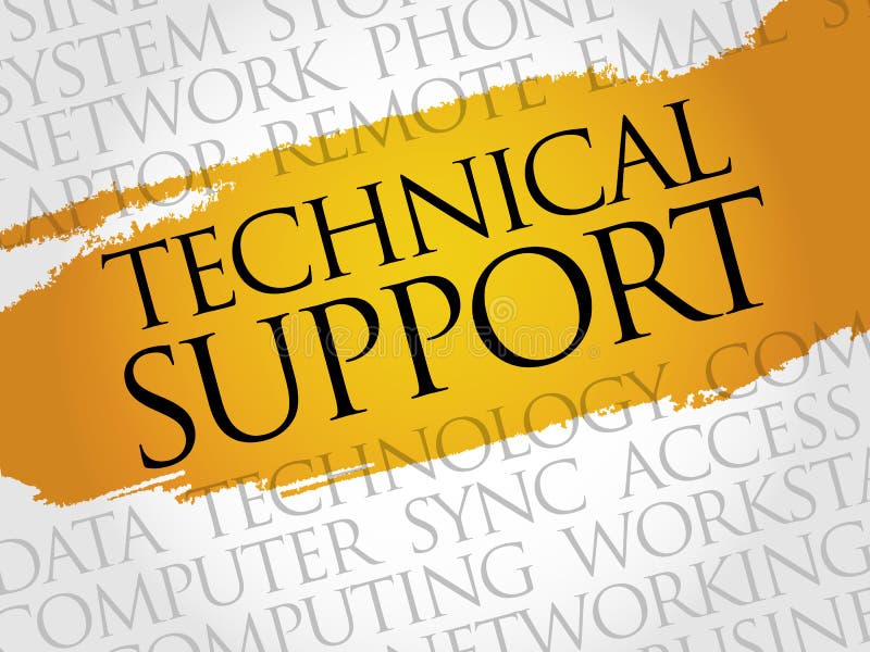 Technical Support Word Cloud Collage Stock Illustration - Illustration ...