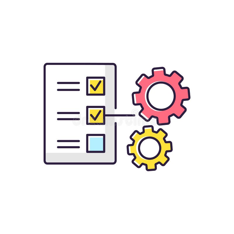 Technical task icon stock vector. Illustration of color - 183751219