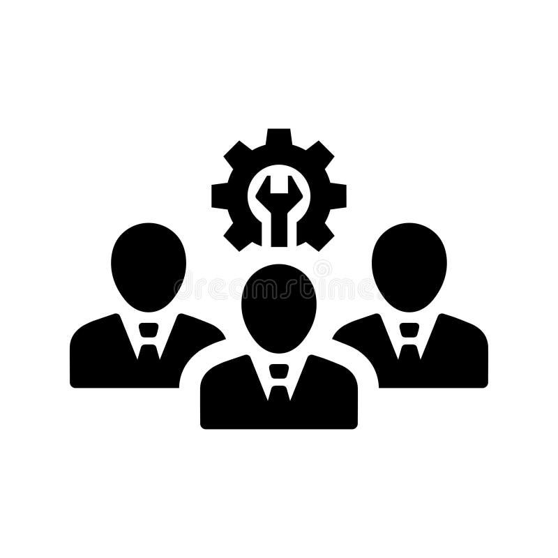 Technical Team icon stock illustration. Illustration of vector - 269757836