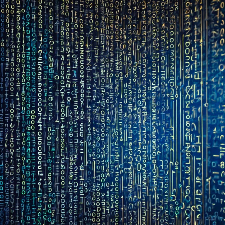 Big Data. Concepts about Coding or Hacking. Representation in Binary Stock Illustration ...