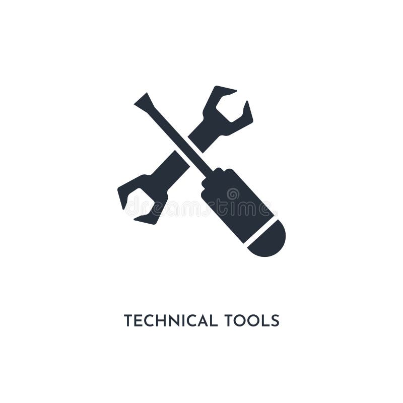 Technical Tools Icon. Simple Element Illustration. Isolated Trendy ...