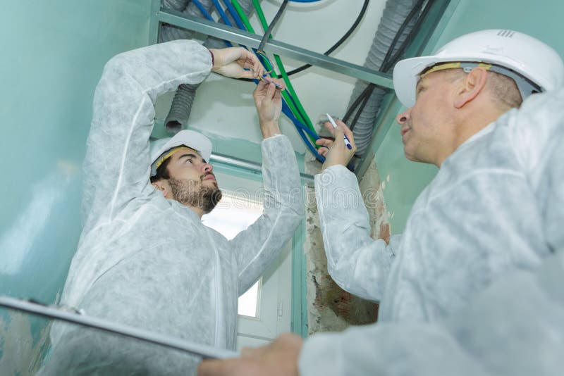 Technical Trainer and Apprentice Stock Photo - Image of guide, guidance ...