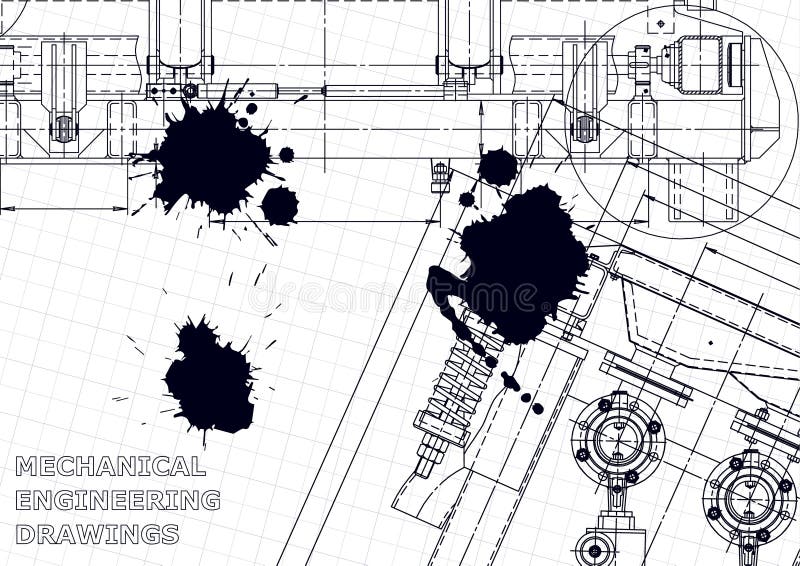 Computer Aided Design Systems. Technical Illustrations, Backgrounds ...