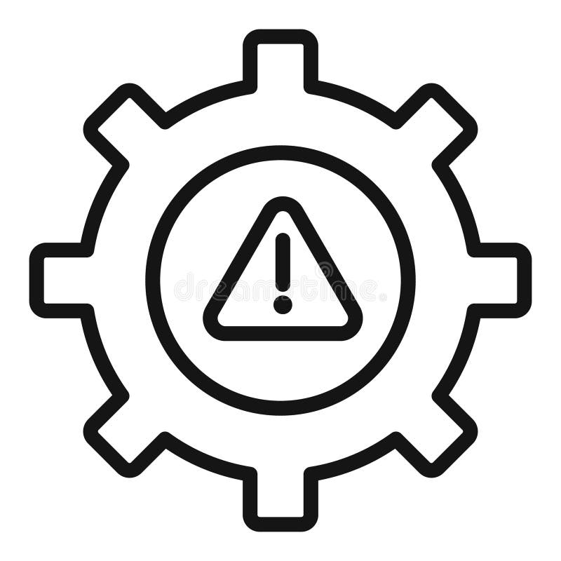 Critical Technical Alert Icon for System Notifications Stock Vector ...