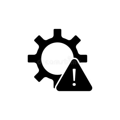 Technical Warning Icon Set. System Failure Error Vector Symbol ...