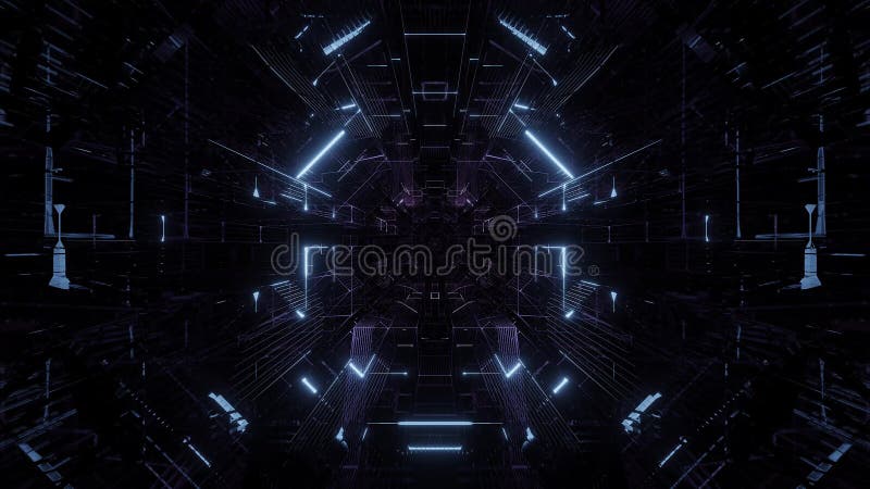 Technical Wireframe Visual 3d Rendering Design Stock Illustration ...