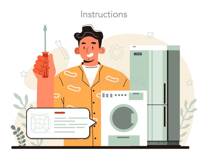 Technical Writer Concept. User Manual Tutorial Writing Stock Vector ...