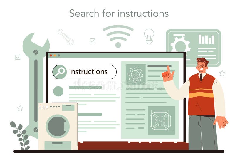 Technical Writer Concept. User Manual Tutorial Writing Stock Vector ...