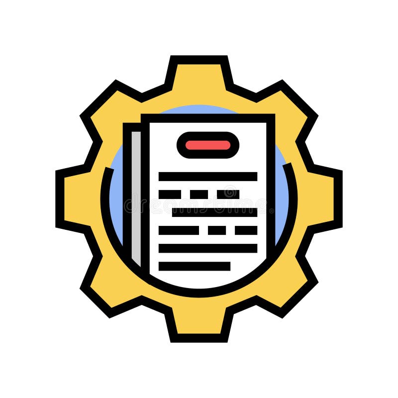 Technical Drawing Mechanical Engineer Icon Doodle Illustration Stock ...