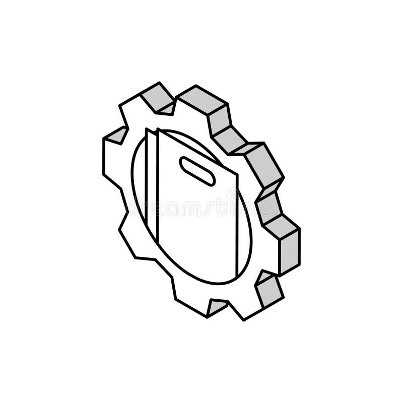 Technical Writing Mechanical Engineer Isometric Icon Vector ...