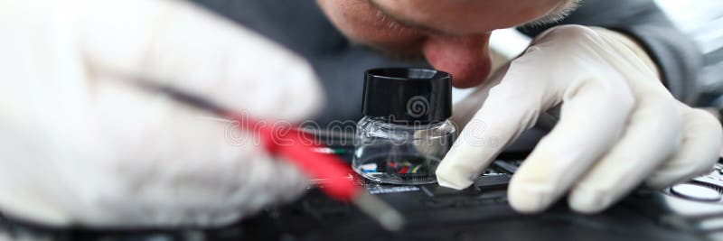 Technicial Support of Laptop Stock Image - Image of engineer, expertise ...