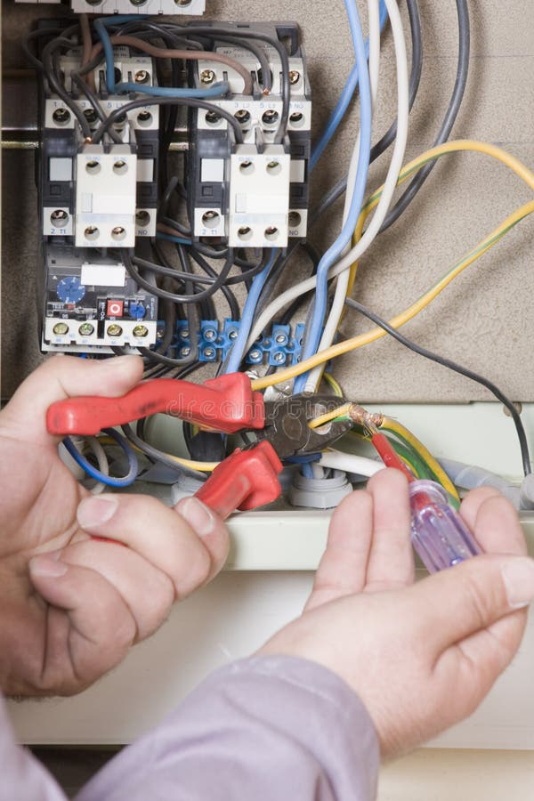Open Electrical Box in a Home Under Construction Stock Image - Image of ...