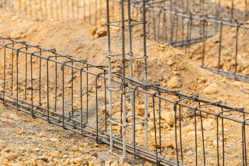 Technician Bundle Wire Steel Rod for Construction Job Stock Image ...