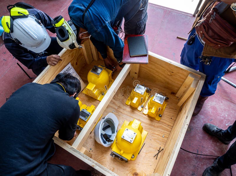 The Technician Checking the RA Instrument Equipment in the ...