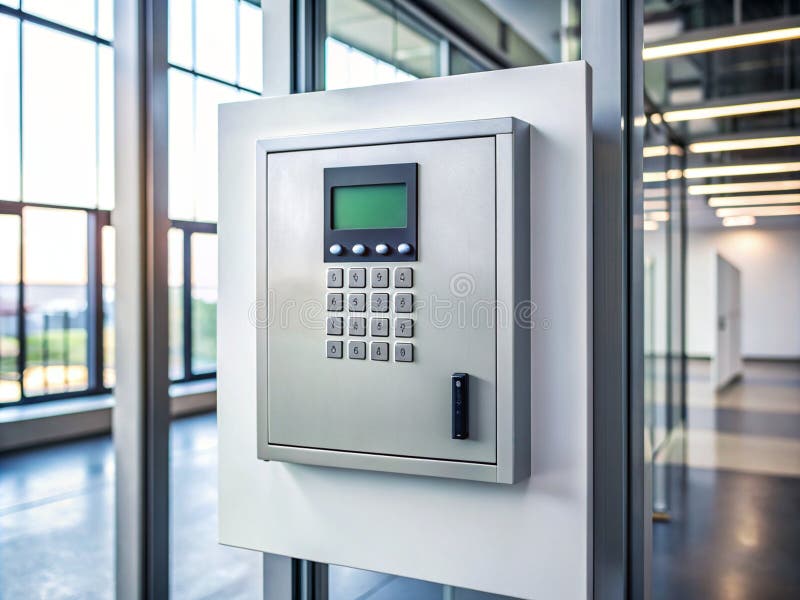 A Technician Configuring A Secure Access Control Panel In A Server Room Generative Ai Stock