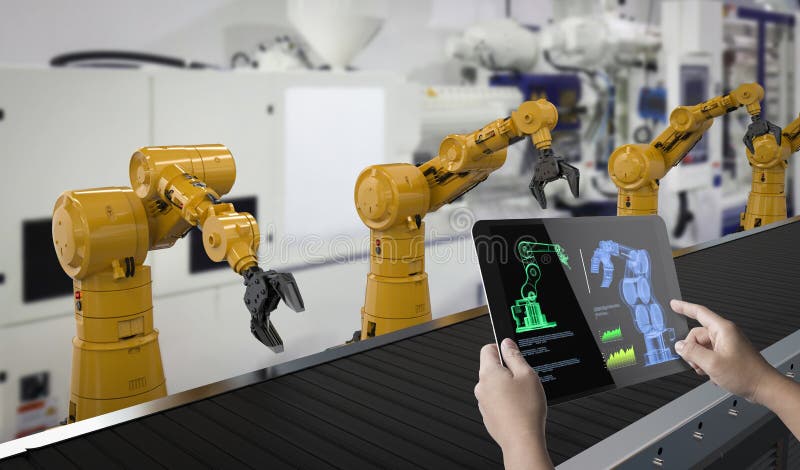 Human control robot stock image. Image of futuristic - 136365821