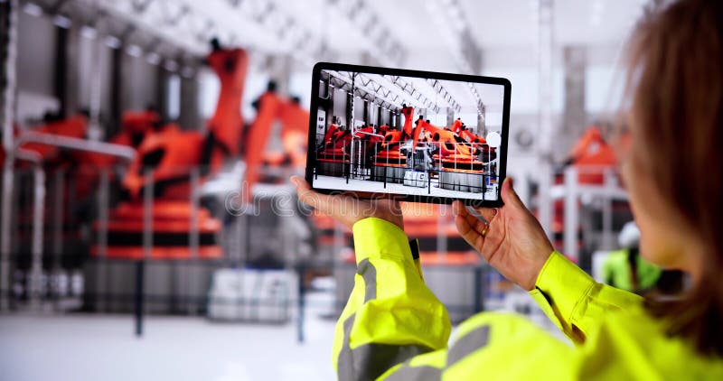 Technician Doing Industrial Inspection Stock Image - Image of ...