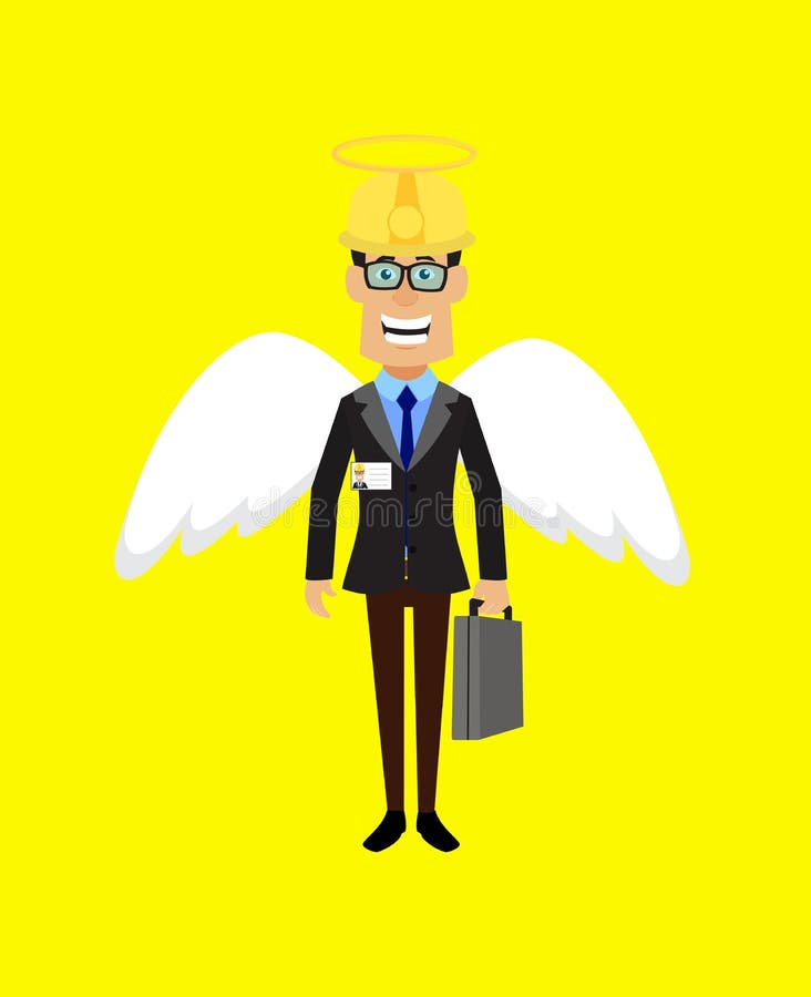 Technician Engineer Worker - in Angel Costume Stock Illustration ...