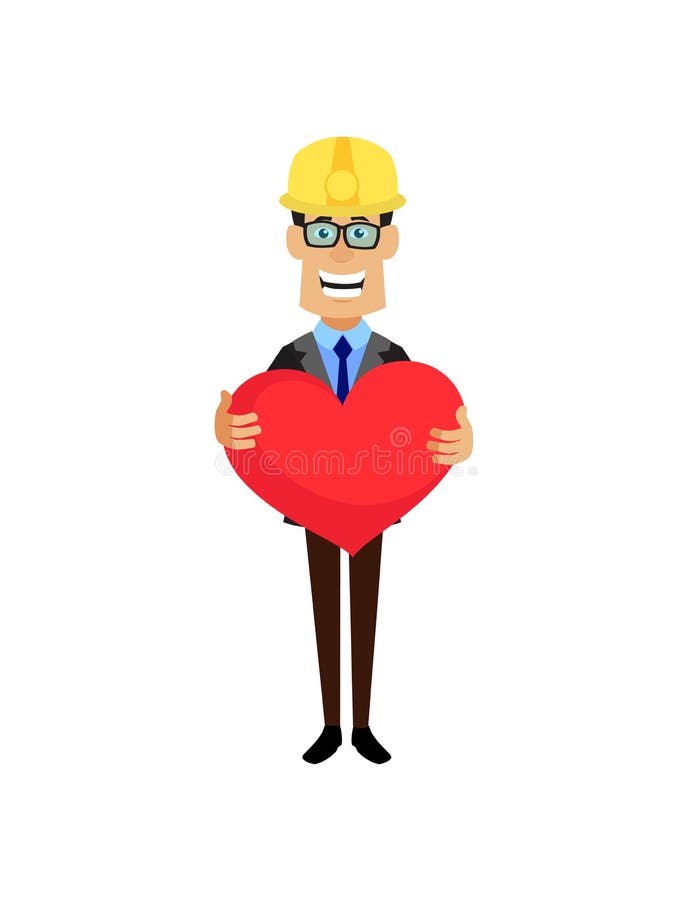 Technician Engineer Worker - Devil Person Standing with Fake Smile ...