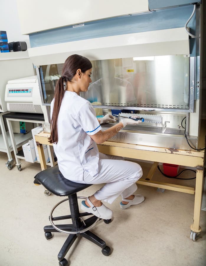 Technician in Laboratory stock image. Image of researching - 13054349