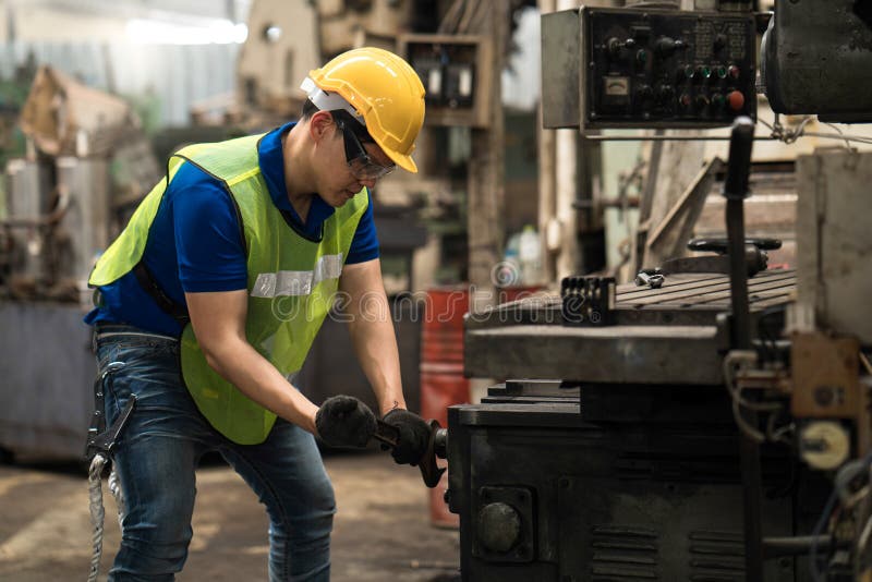 Technician in factory stock photo. Image of machine, industrial - 22985516
