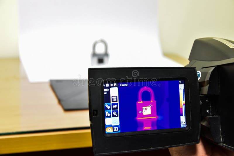 Infrared Camera And Monitor Stock Photo - Image of electronic, heat ...