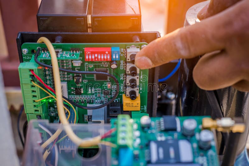 The Gate Motor of Sliding Gate System. Automatic Doors and Gate Motor ...