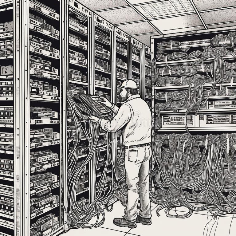Installing Wires Stock Illustrations – 141 Installing Wires Stock ...
