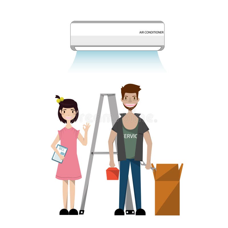 Air Conditioner Unit stock vector. Illustration of conditioning - 9275043