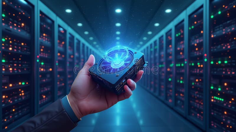 Technician Installing Powerful New Gpu Server Room Stock Photos - Free ...
