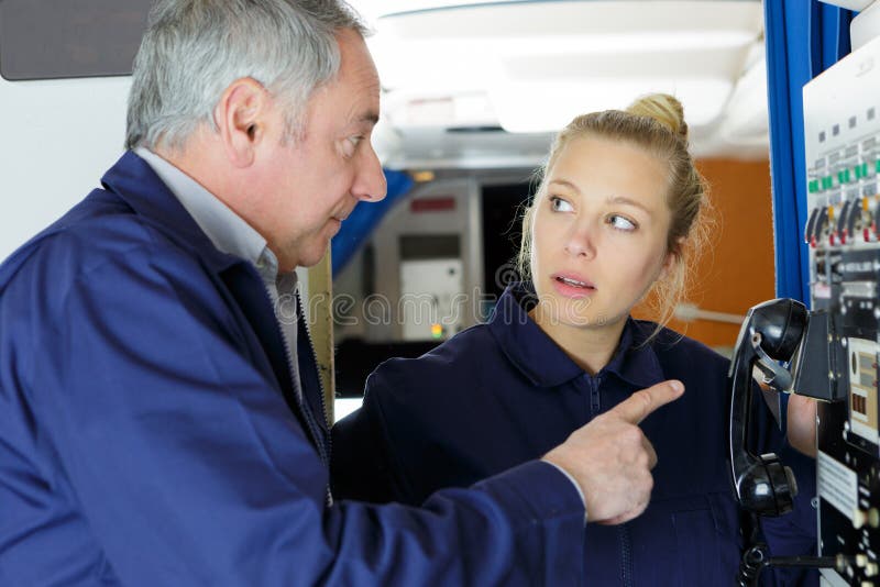 Lab Technician on the Telephone Stock Photo - Image of experimentation ...