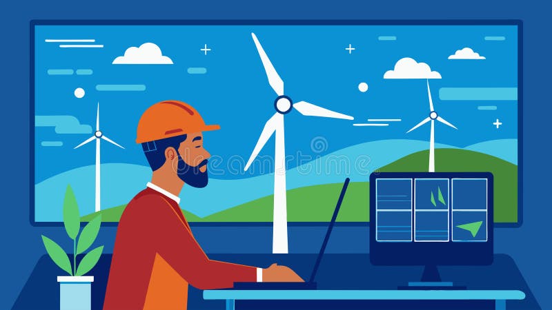 A Technician Practicing Using Advanced Software To Monitor and Control ...