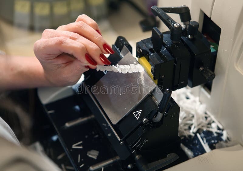 Histology Paraffin Embedded Tissue Samples into a Slide Stock Photo ...
