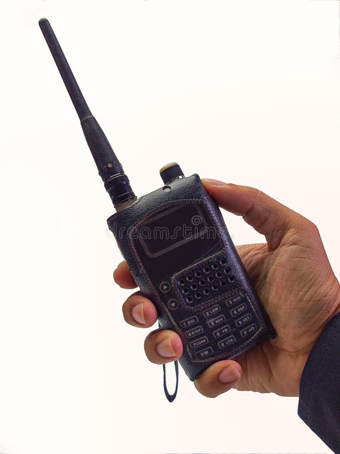 Technician With Radio Communication. Clipping Path Stock Photo - Image ...