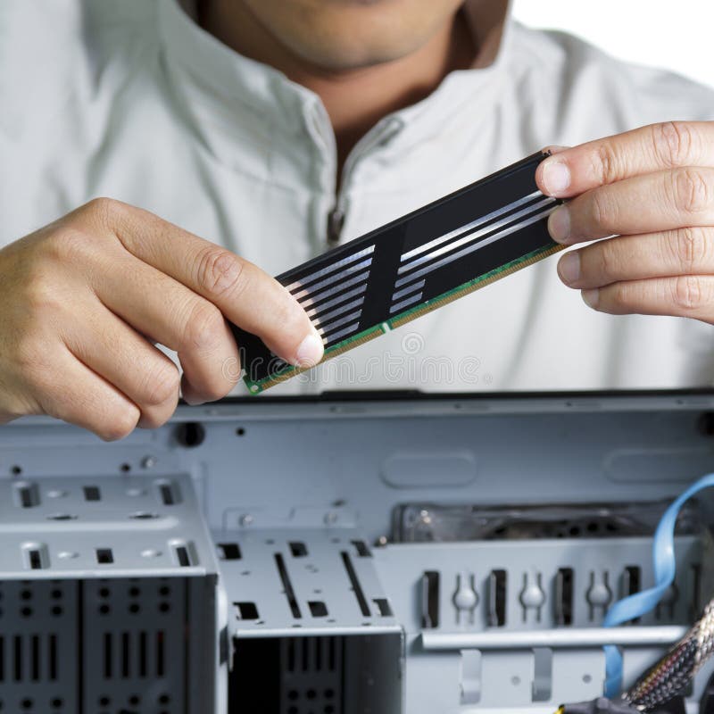 Computer technician stock image. Image of electronics - 25092263