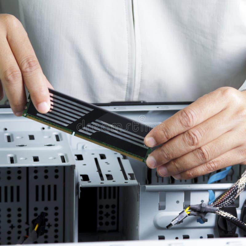Technician Repairing Computer Hardware Stock Image - Image of circuit ...