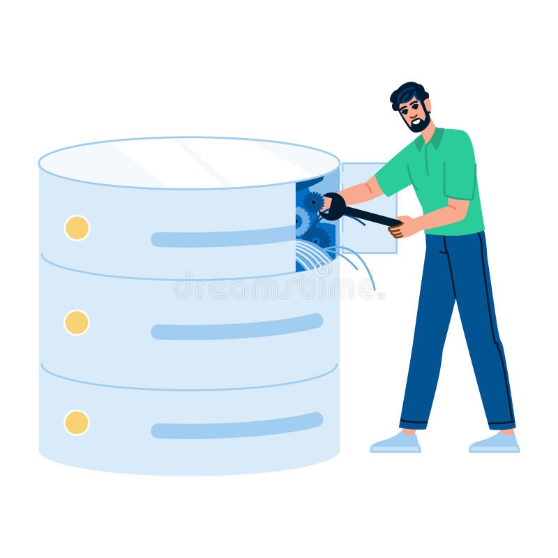 Database Administrator Information Technician Stock Illustrations – 1,202 Database Administrator ...