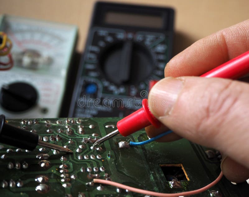 Technician Repairing an Electronic Device Stock Image - Image of data ...