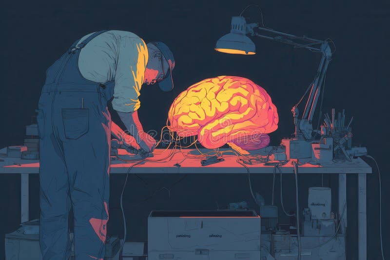 Human Brain Repair Stock Illustrations – 1,221 Human Brain Repair Stock ...