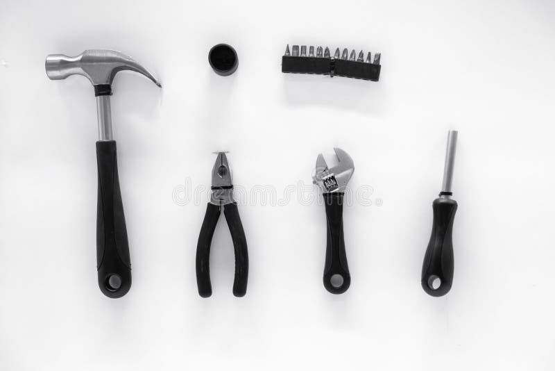 Technician Small Tools for Operation Fixing Equipment Stock Photo ...