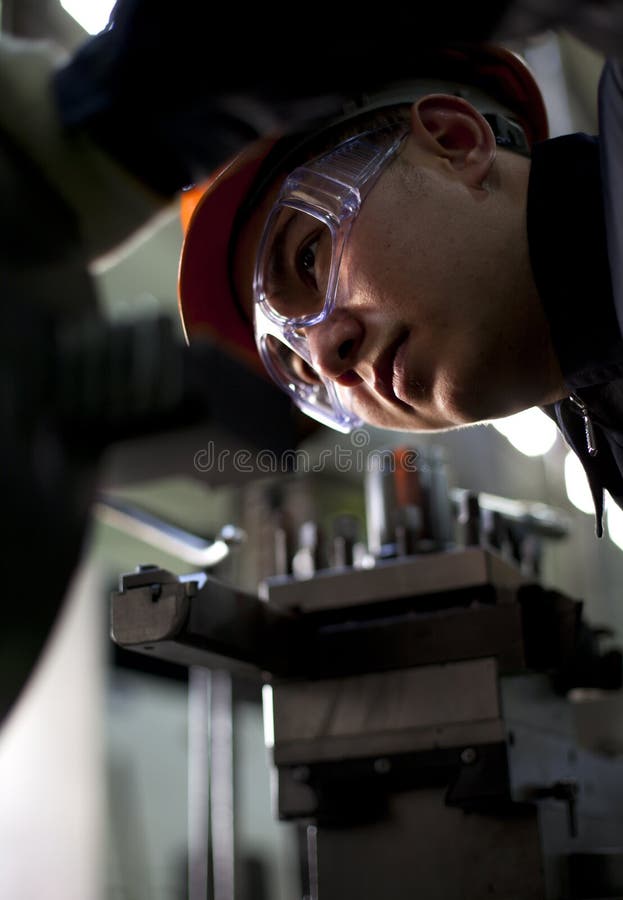 Technician at Work in Factory Stock Image - Image of industry ...
