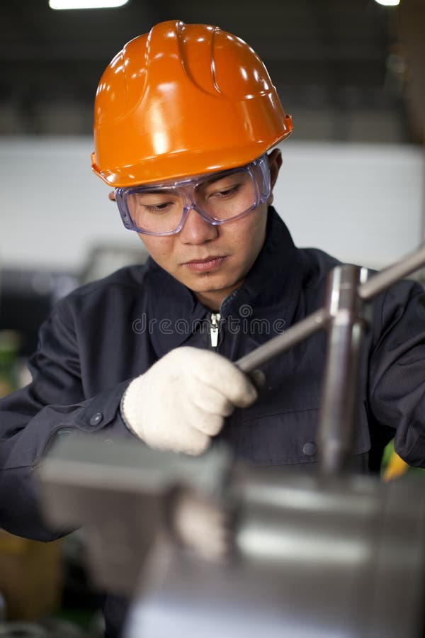 Technician at Work in Factory Stock Image - Image of industry ...