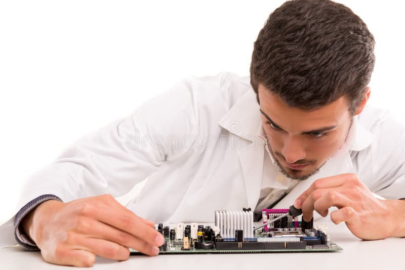 Technician at work stock photo. Image of improvement - 36862458